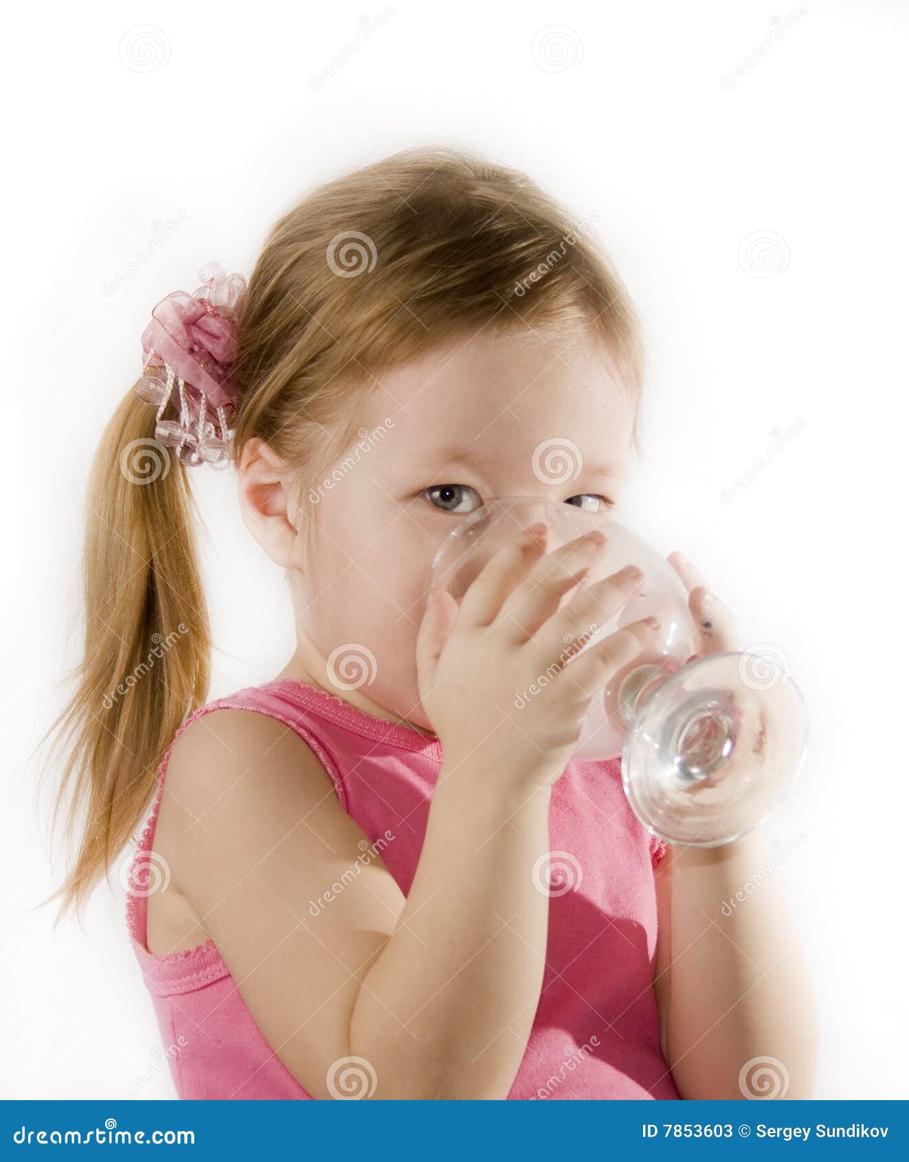 Small Girl is Drinking the Water Stock Image - Image of person, people ...