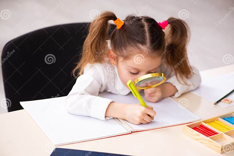 Small Girl in Early Development Concept Stock Photo - Image of ...