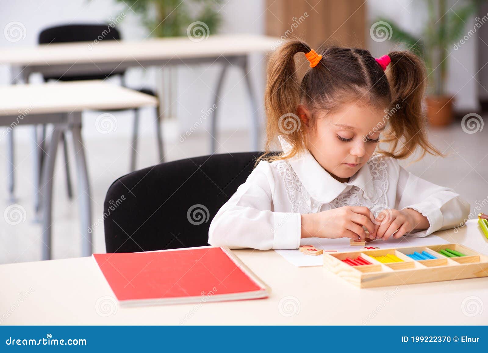 Small Girl in Early Development Concept Stock Photo - Image of homework ...