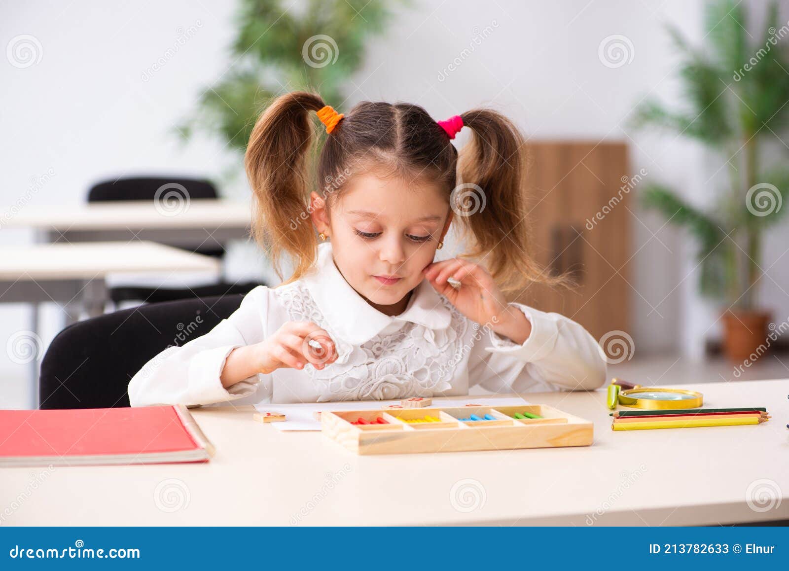 Small Girl in Early Development Concept Stock Image - Image of study ...