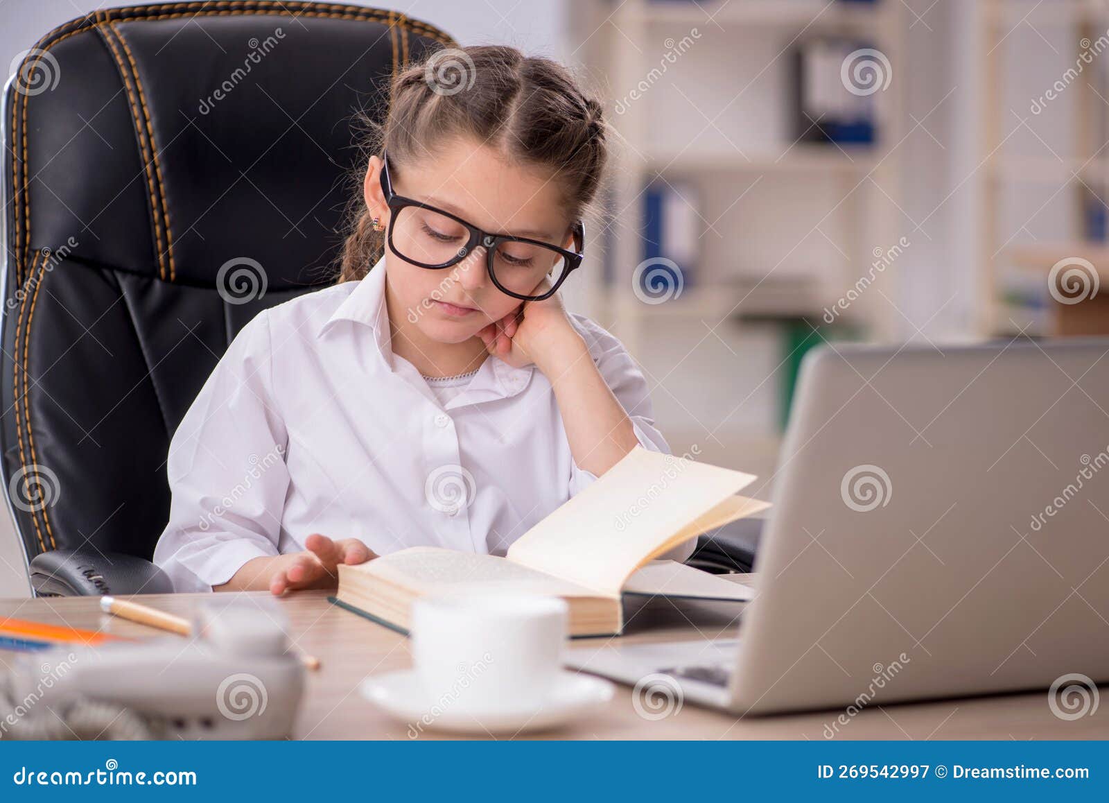 Small Girl Sitting in the Classroom Stock Image - Image of school ...