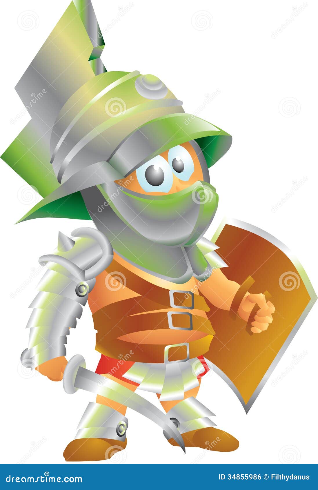 Small Gladiator stock illustration. Illustration of build - 34855986