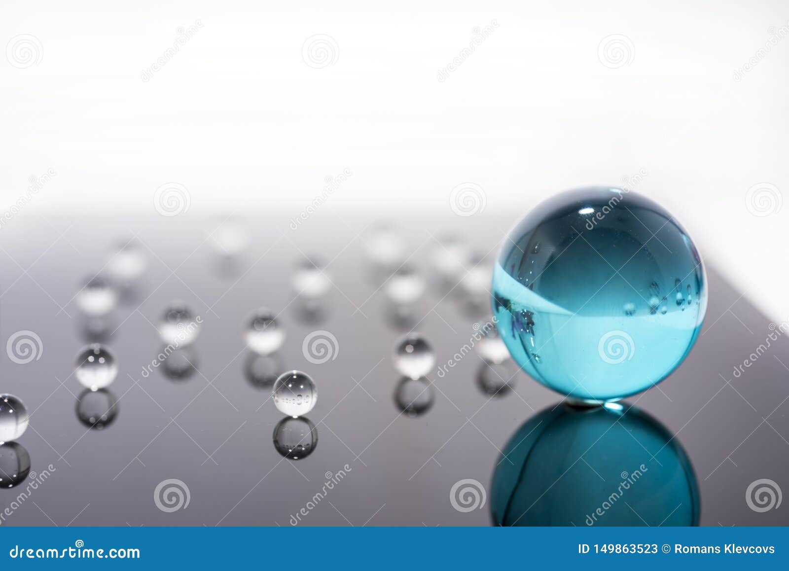 Small Glass Balls in Abstract Macro Composition Stock Image - Image of ...