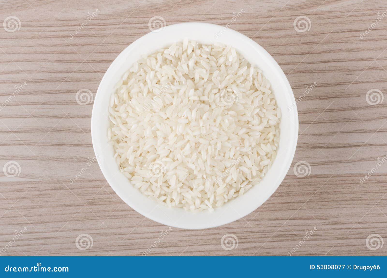 Small Glass Bowl with Raw Rice Stock Image - Image of seed, rice: 53808077