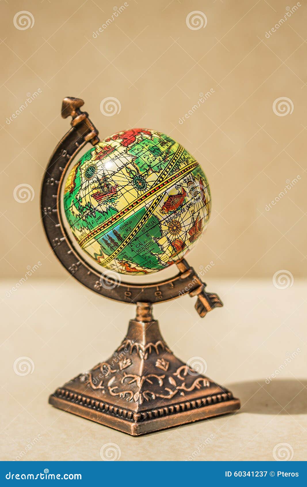 Small globe stock image. Image of geography, destination - 60341237
