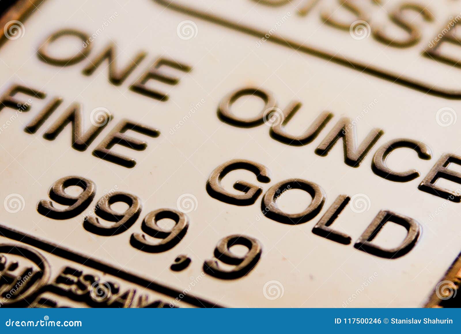 Small Gold Bar is One Ounce. Pure Gold Stock Photo - Image of finance ...
