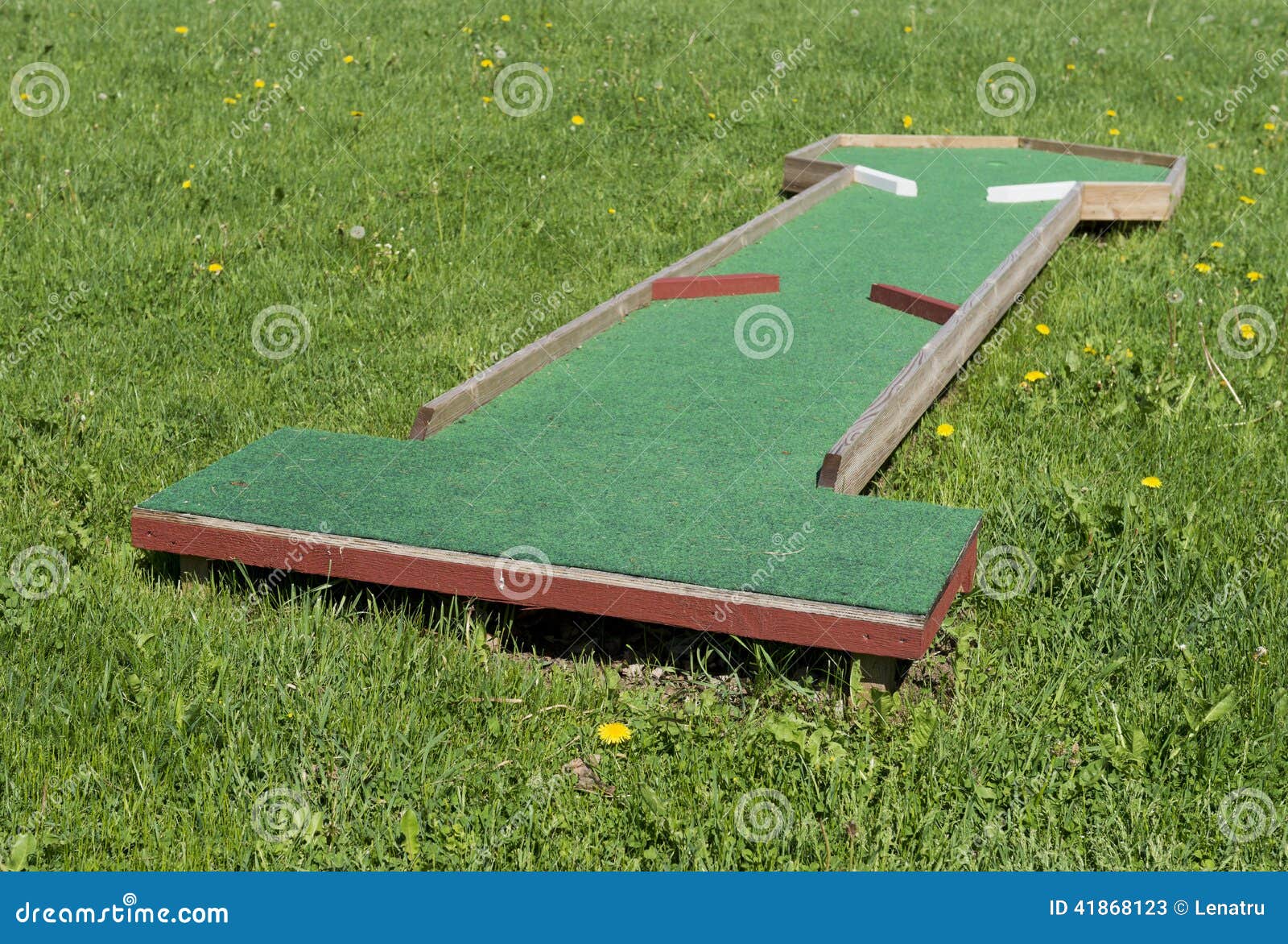 Small Golf Course Built for Children in a Recreational Space. Stock ...
