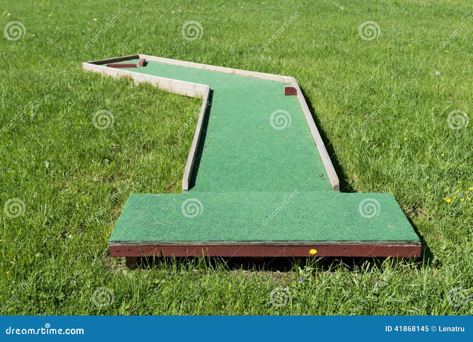 Small Golf Course Built for Children in a Recreational Space. Stock ...