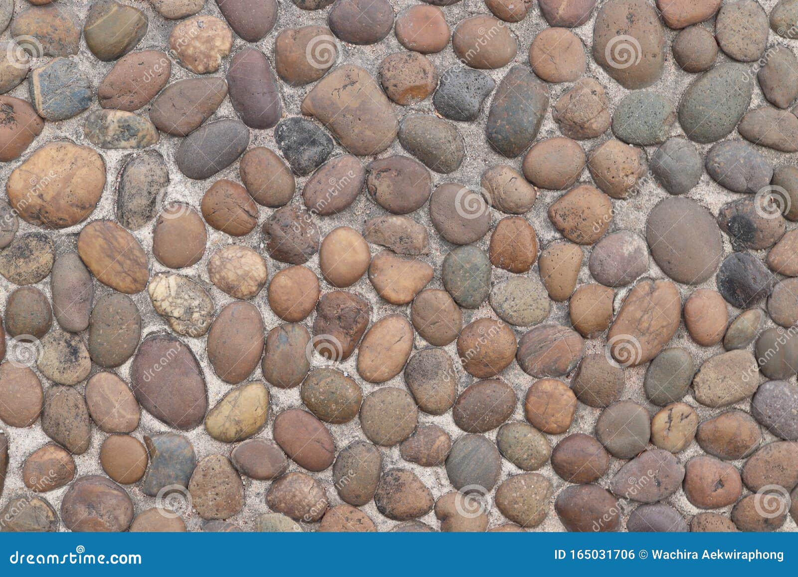 Small Grained Stone Decorated on the Cement Floor Texture Background ...