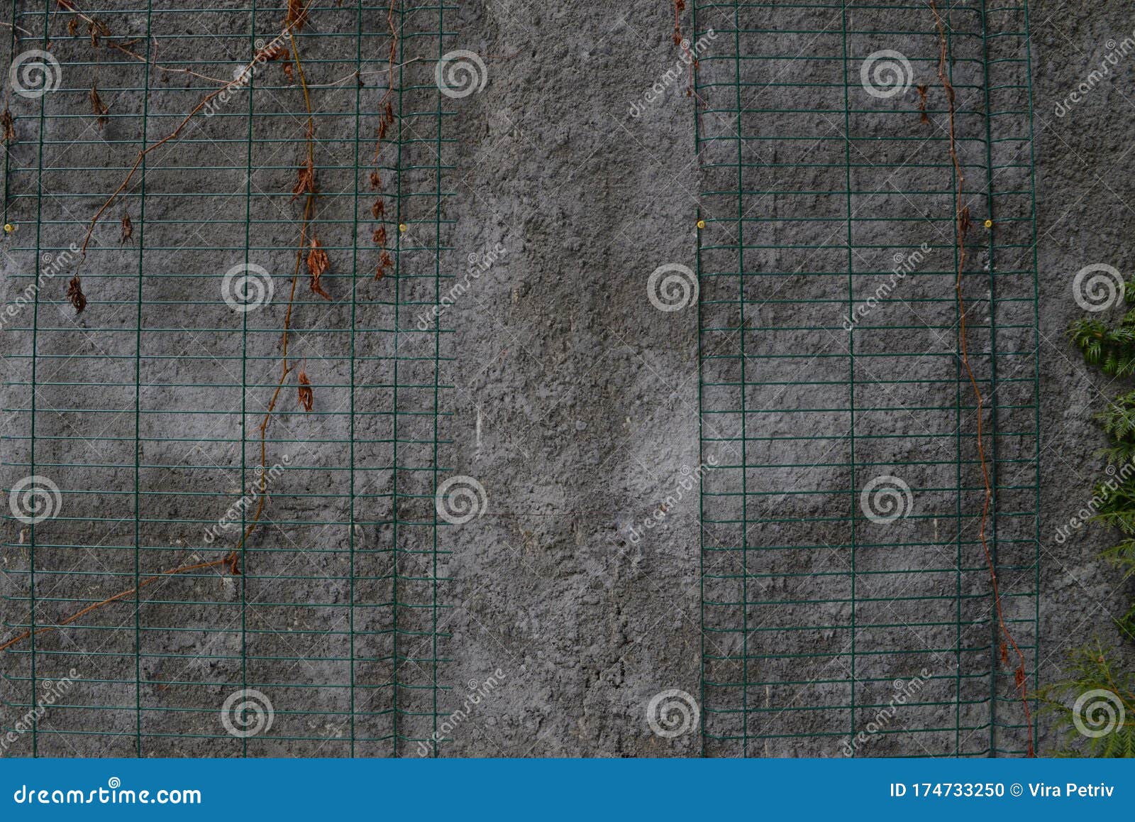 Small Grate on Gray Concrete Wall Stock Photo - Image of small, wall ...
