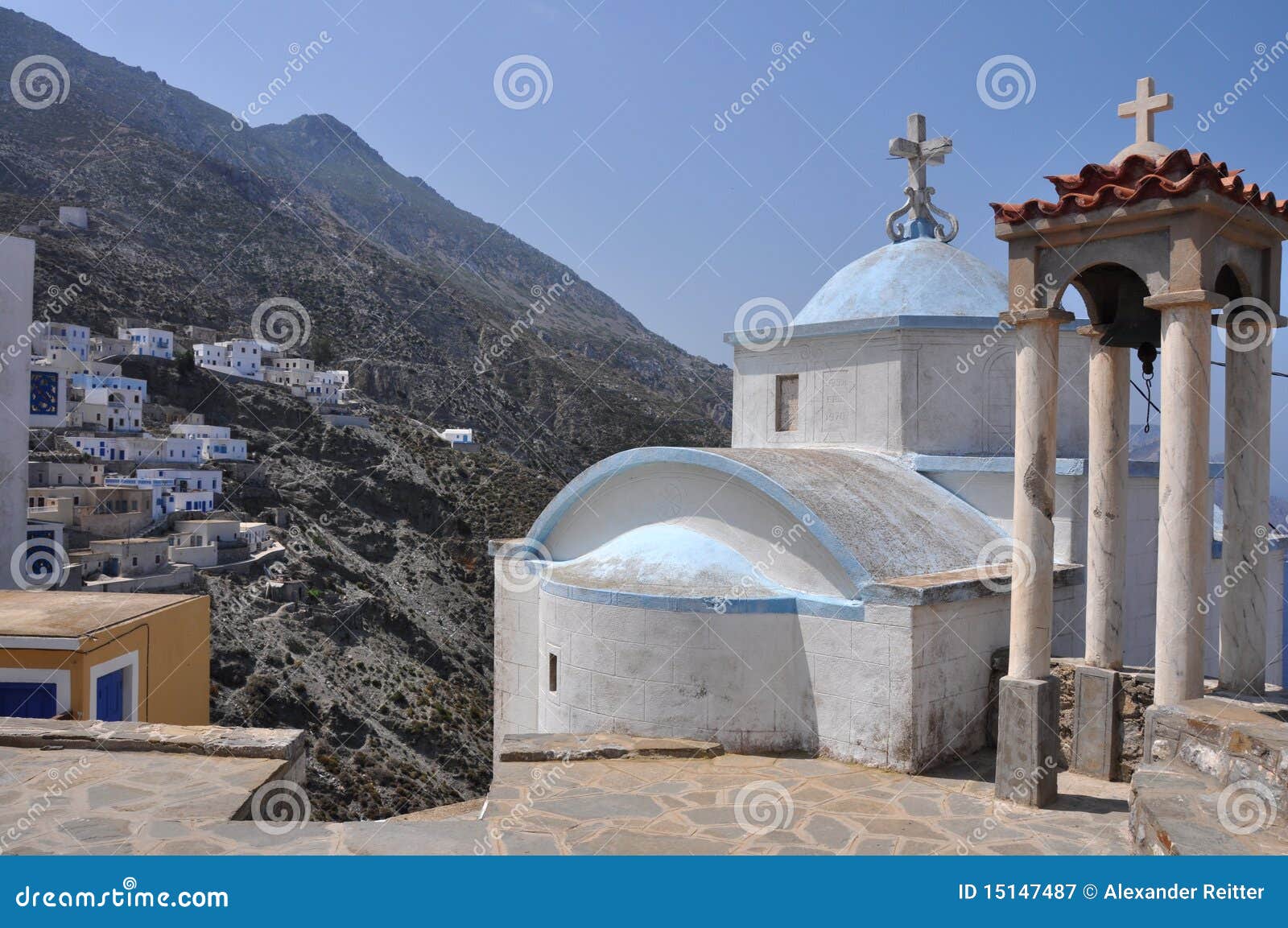 Small greek chruch stock image. Image of church, europe - 15147487