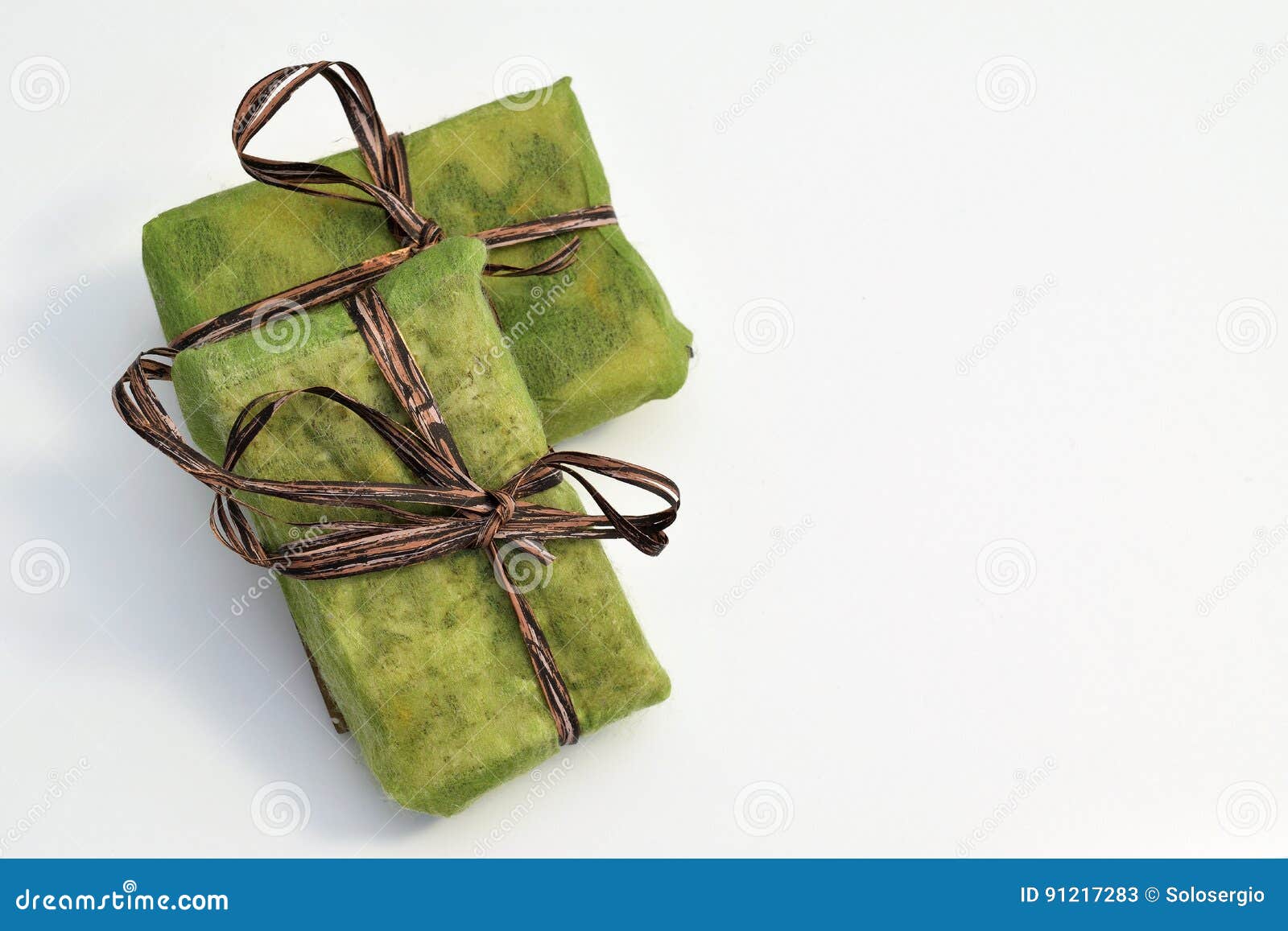 Small green gift boxes stock image. Image of copy, delivery - 91217283