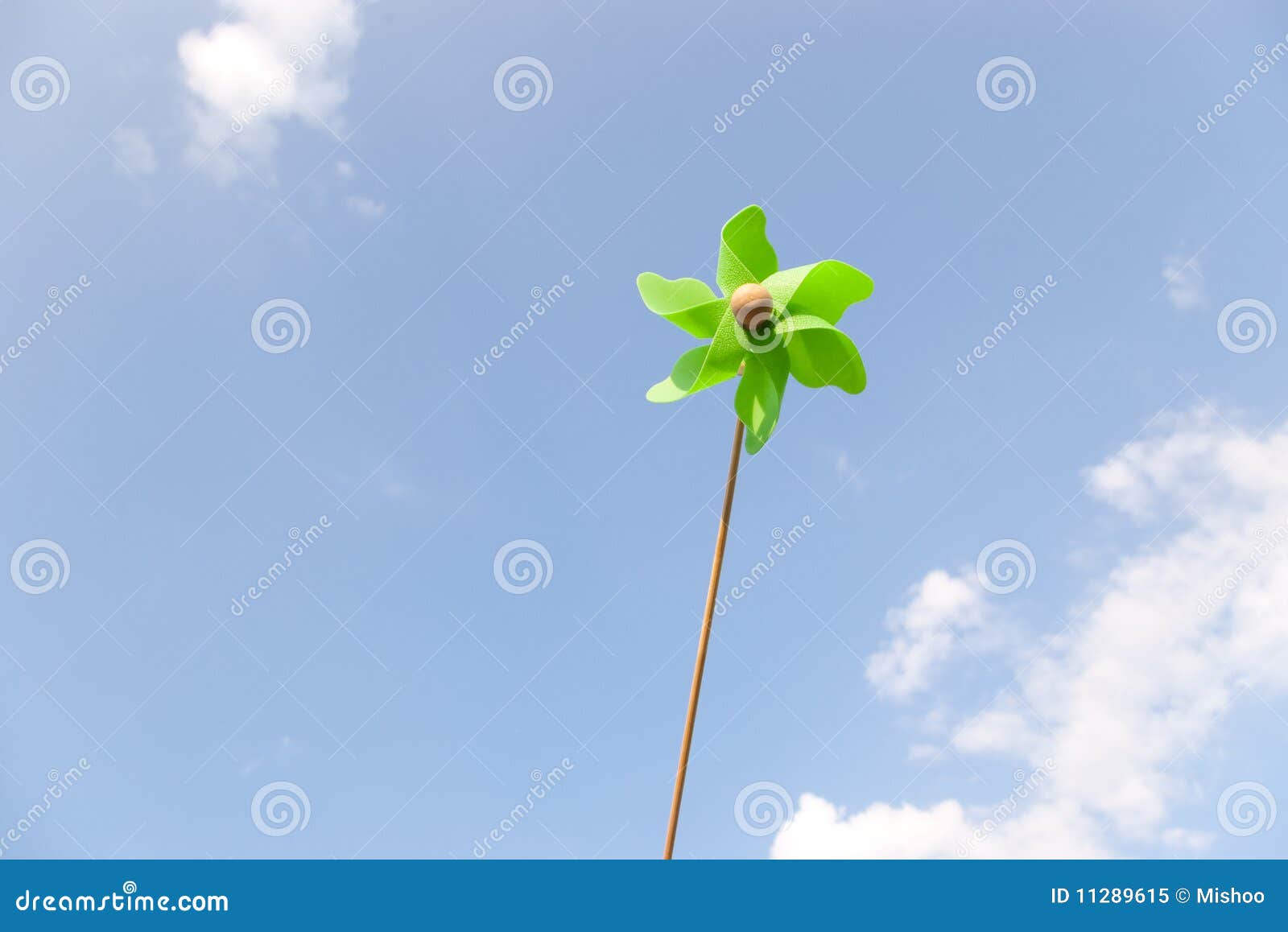 Small green pinwheel stock image. Image of energy, color - 11289615