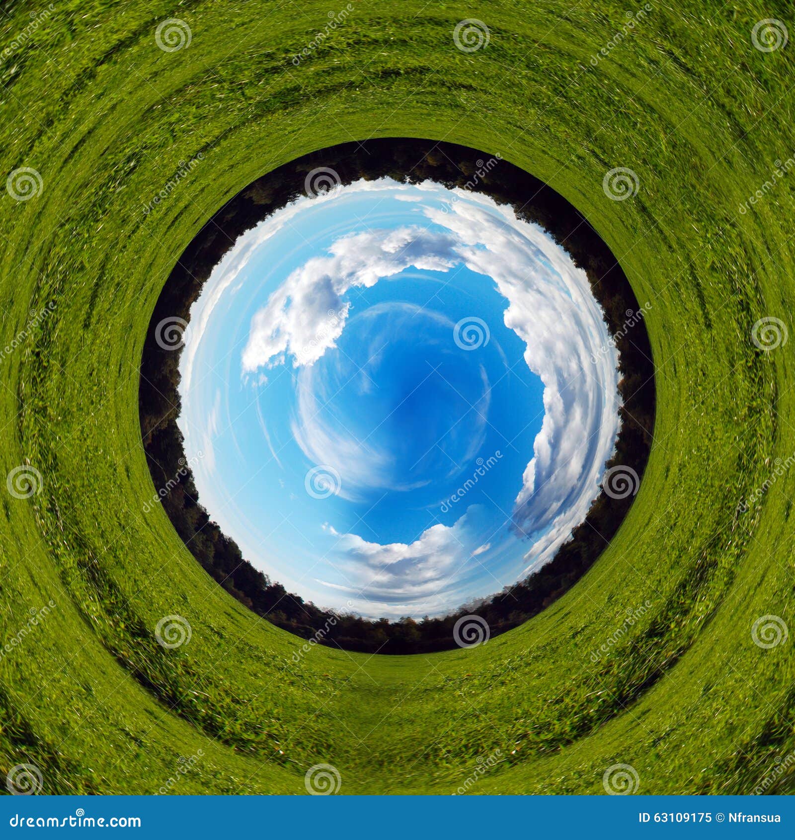 Small green planet stock image. Image of lawn, nature - 63109175