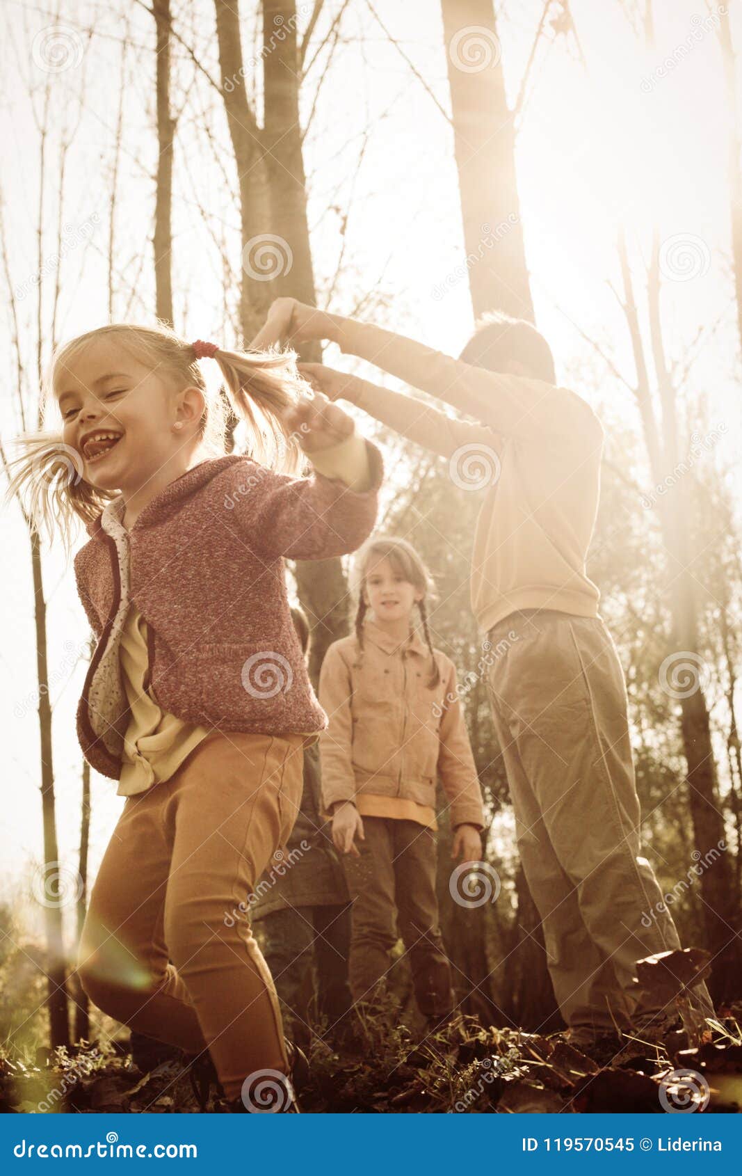 Small group of children. stock image. Image of activity - 119570545