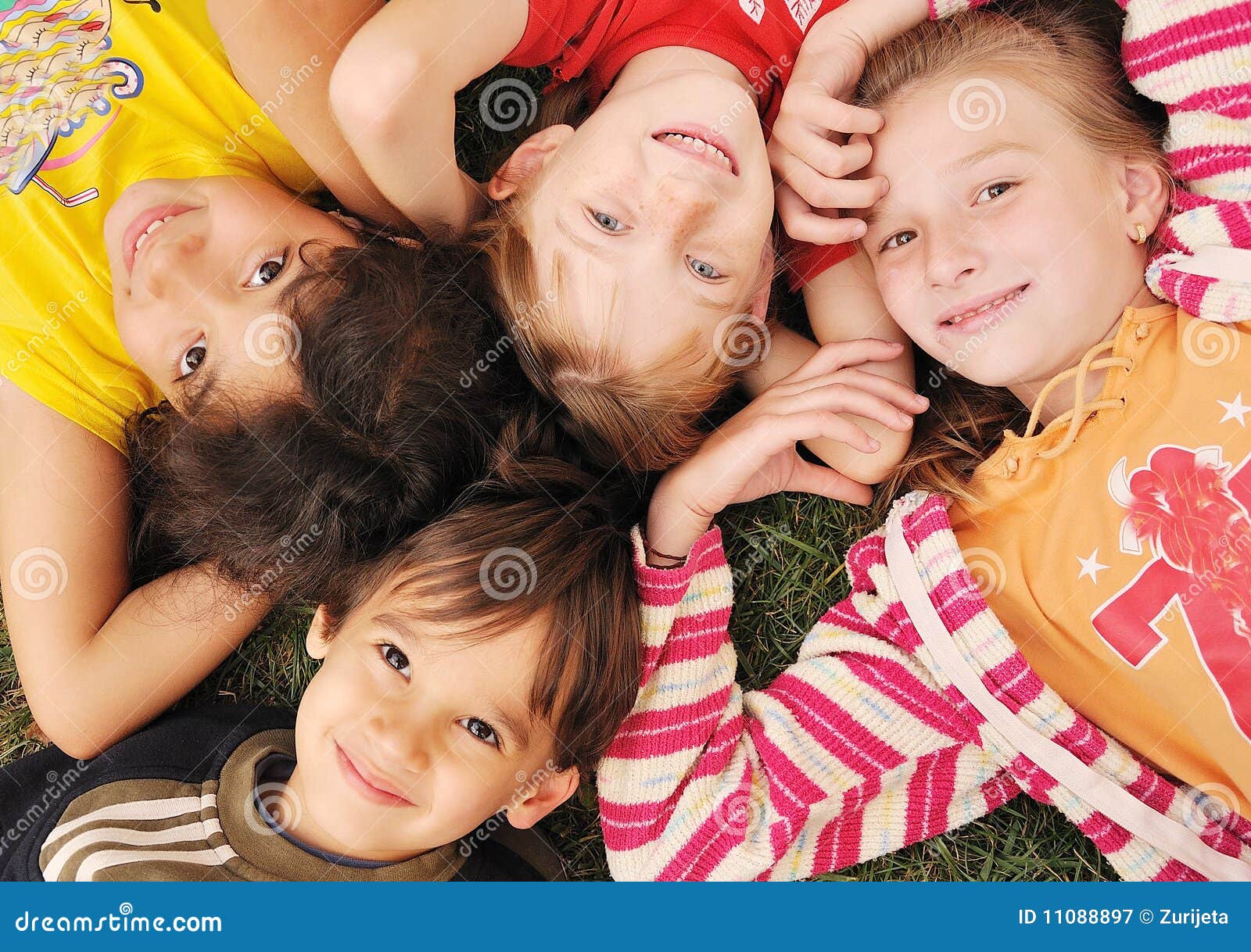 Small Group of Happy Children Outdoor Stock Image - Image of lifestyle ...
