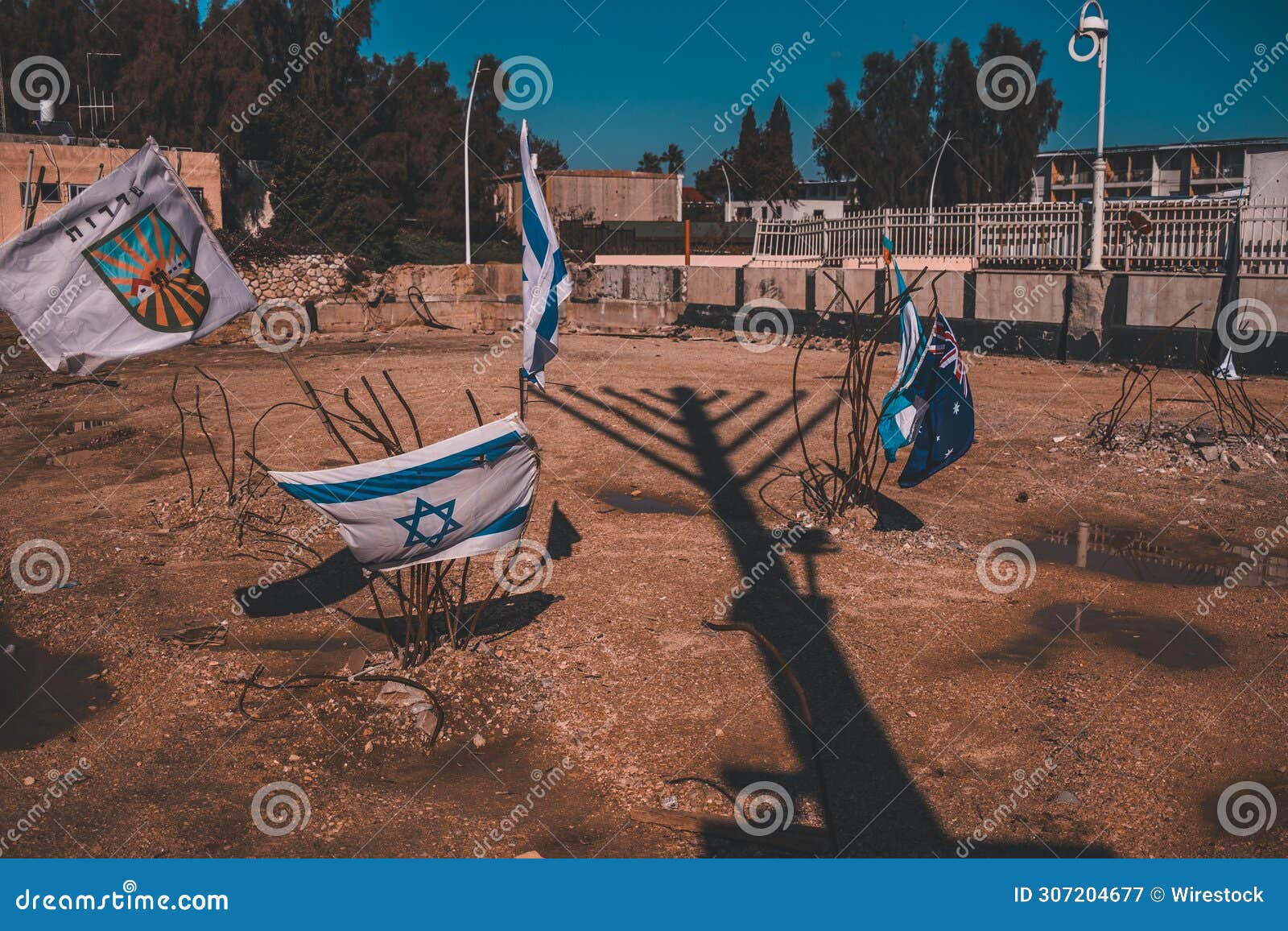 Israeli Flags In Jerusalem Editorial Image | CartoonDealer.com #182633302