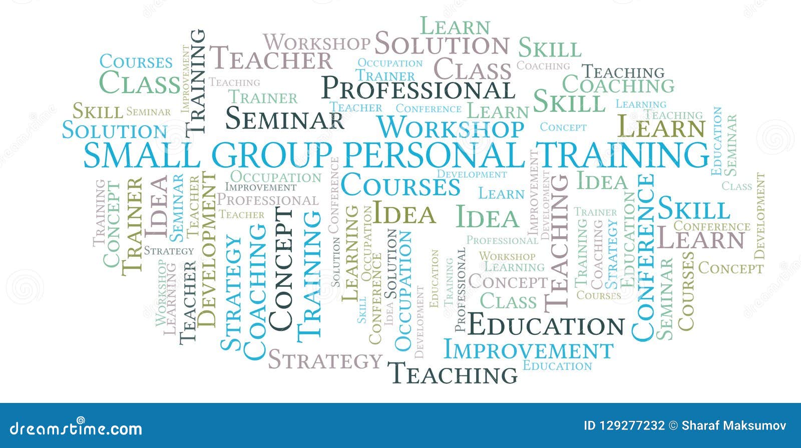 Small Group Personal Training Word Cloud. Stock Illustration ...
