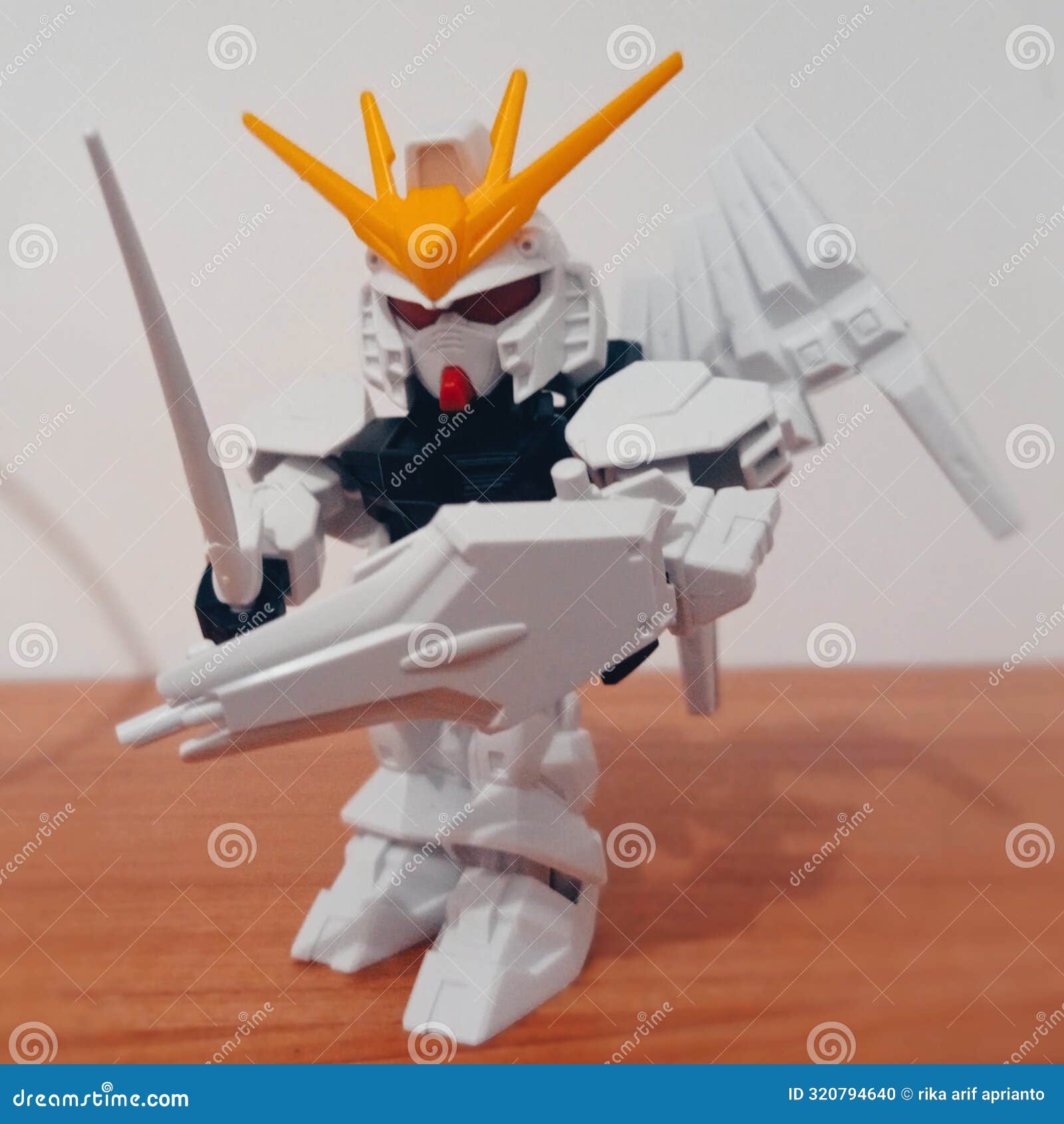 Small Gundam Robot Doll, White and Black Editorial Image - Image of ...