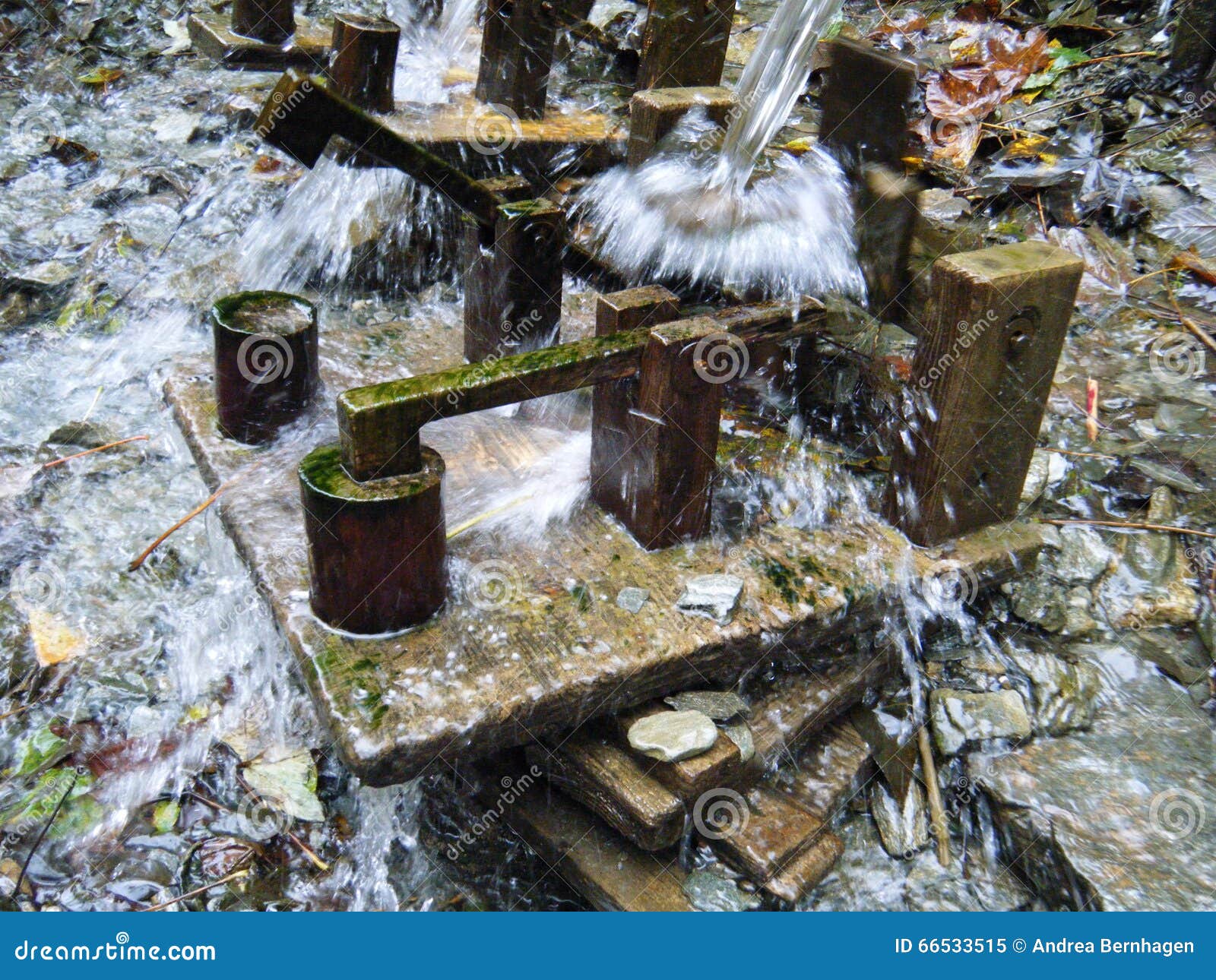 A Small Hammer Mill, Driven by Hydropower Stock Image - Image of mill ...
