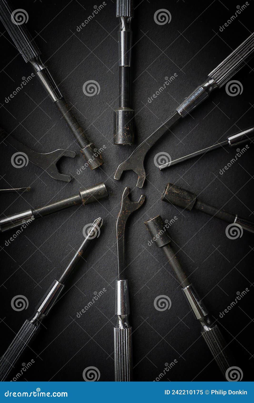 Small Hand Tools Used for Camera and Computer Work Stock Image - Image ...