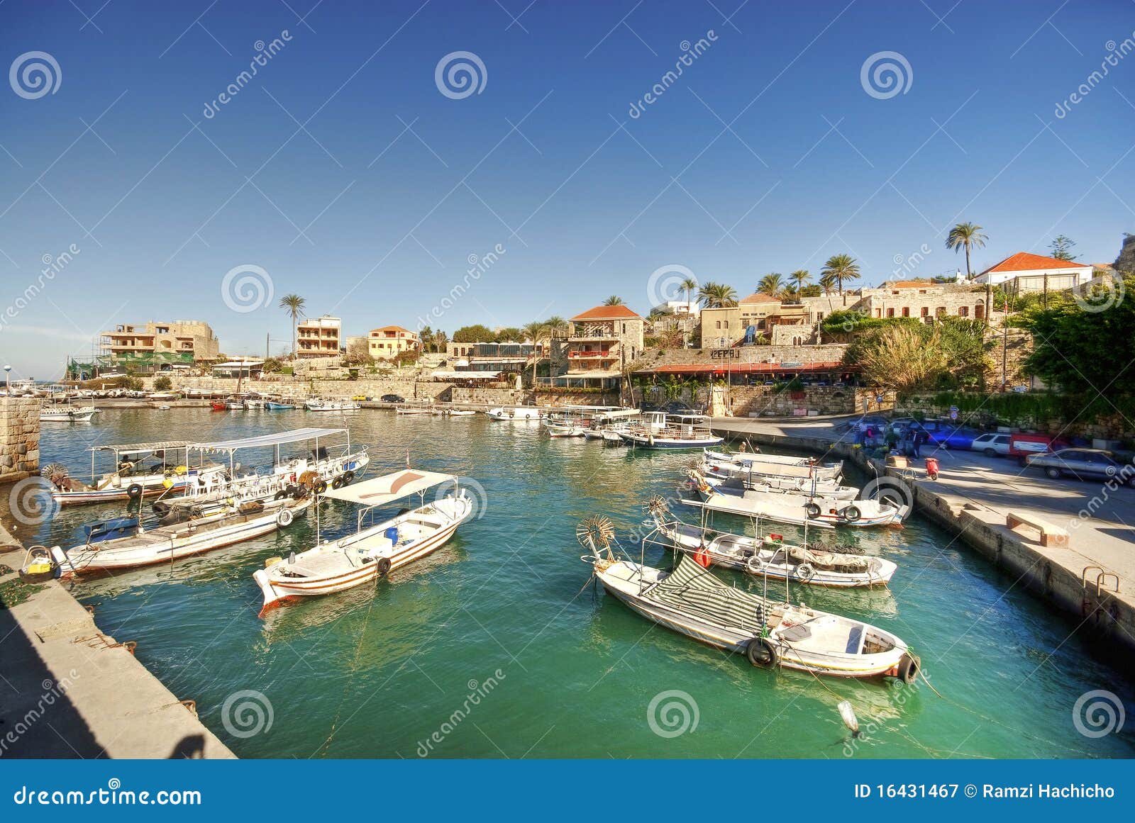 Small Harbor, Byblos Lebanon Stock Image - Image of roof, arab: 16431467