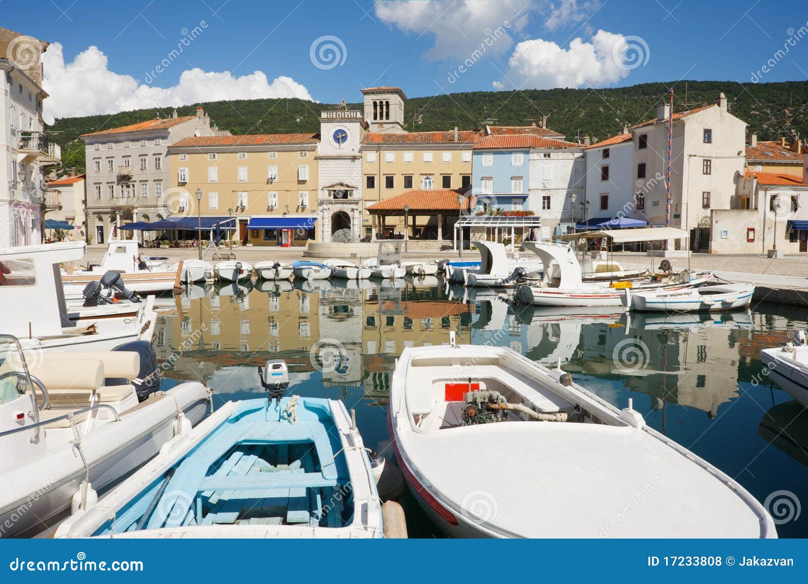 Small harbour with boats stock photo. Image of port, scene - 17233808