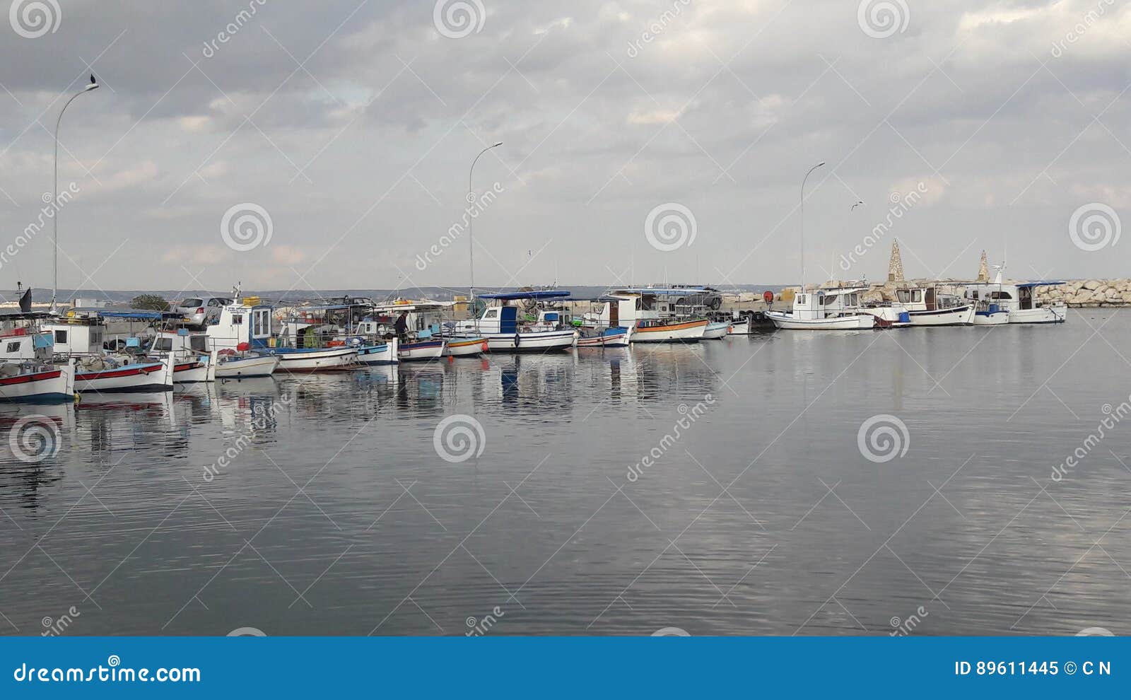 Small harbour stock image. Image of larnaca, harbour - 89611445