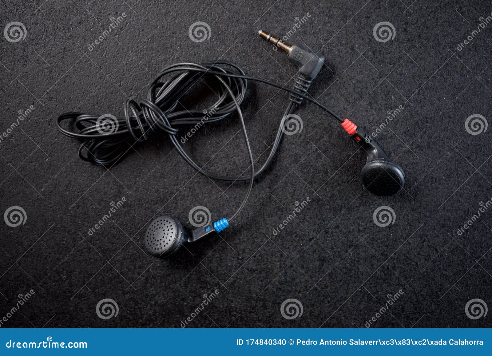 Small headphones view stock photo. Image of connection - 174840340