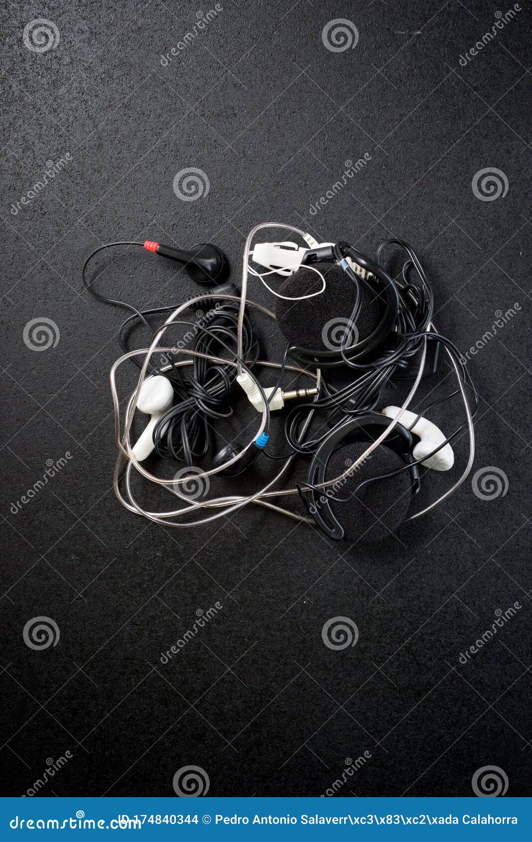 Small headphones view stock photo. Image of entertainment - 174840344