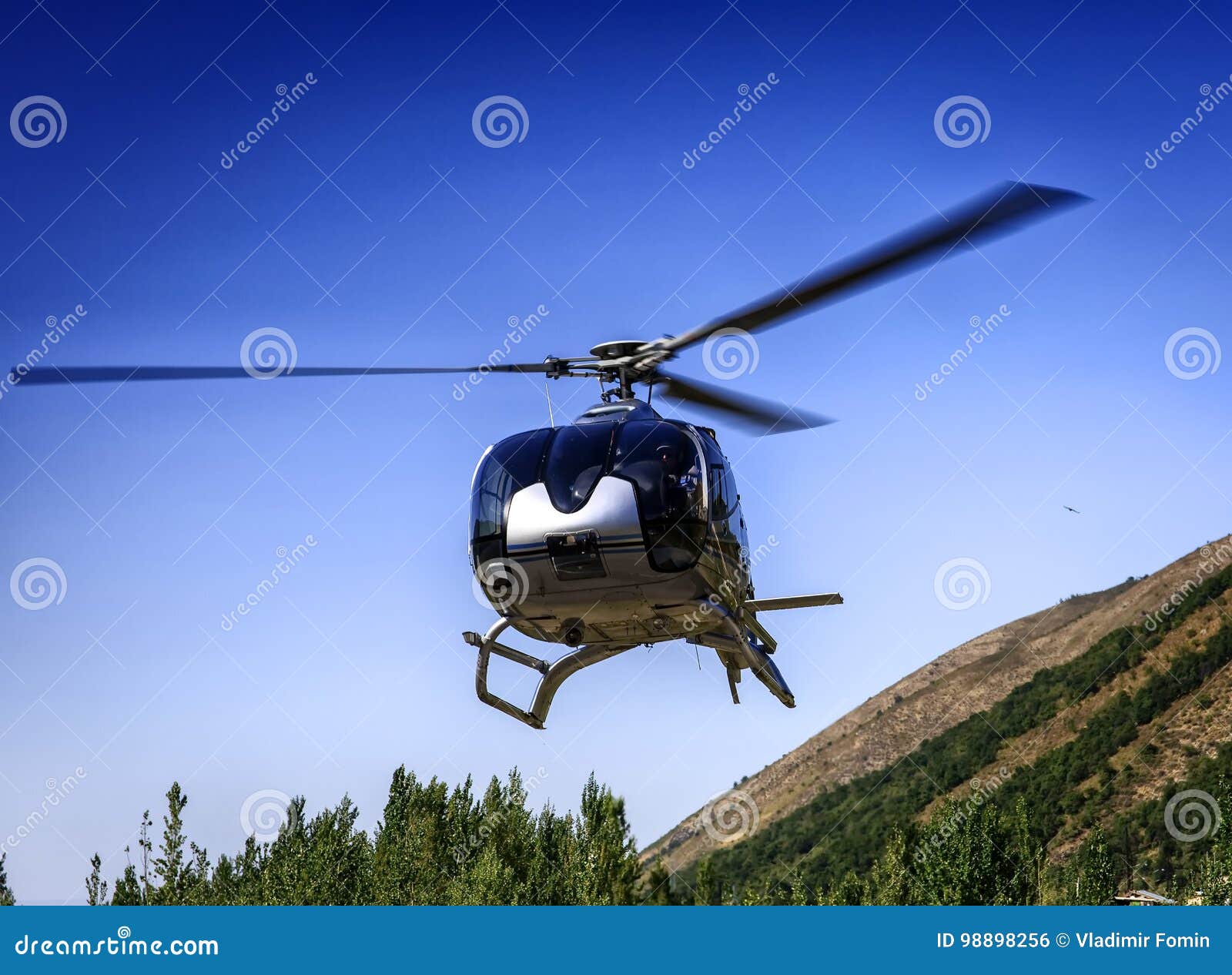 A small helicopter. stock photo. Image of asia, mountains - 98898256