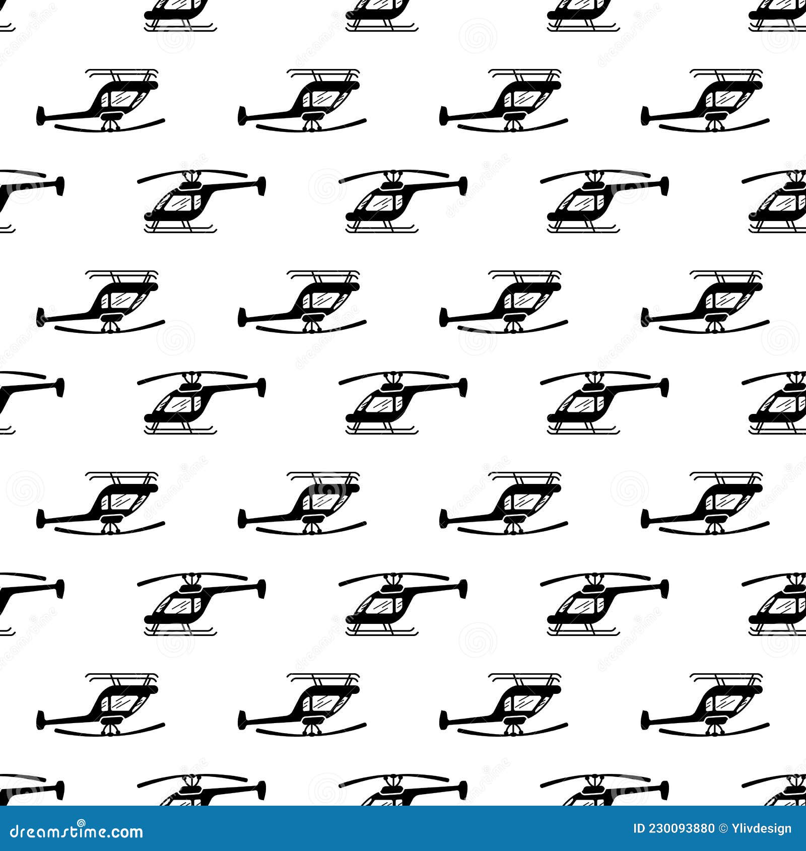 Small Helicopter Pattern Seamless Vector Stock Vector - Illustration of ...