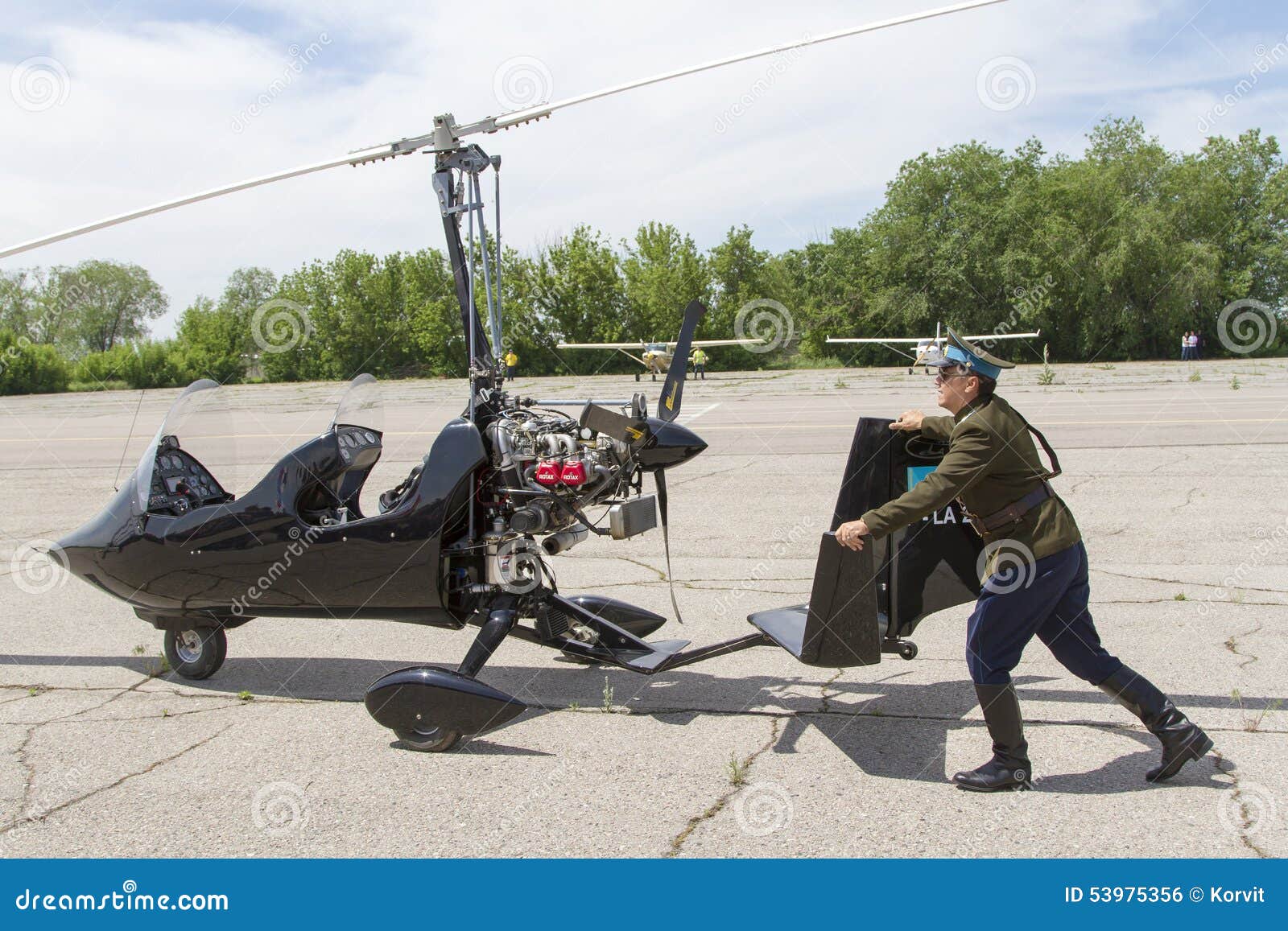 A small helicopter editorial photo. Image of cockpit - 53975356