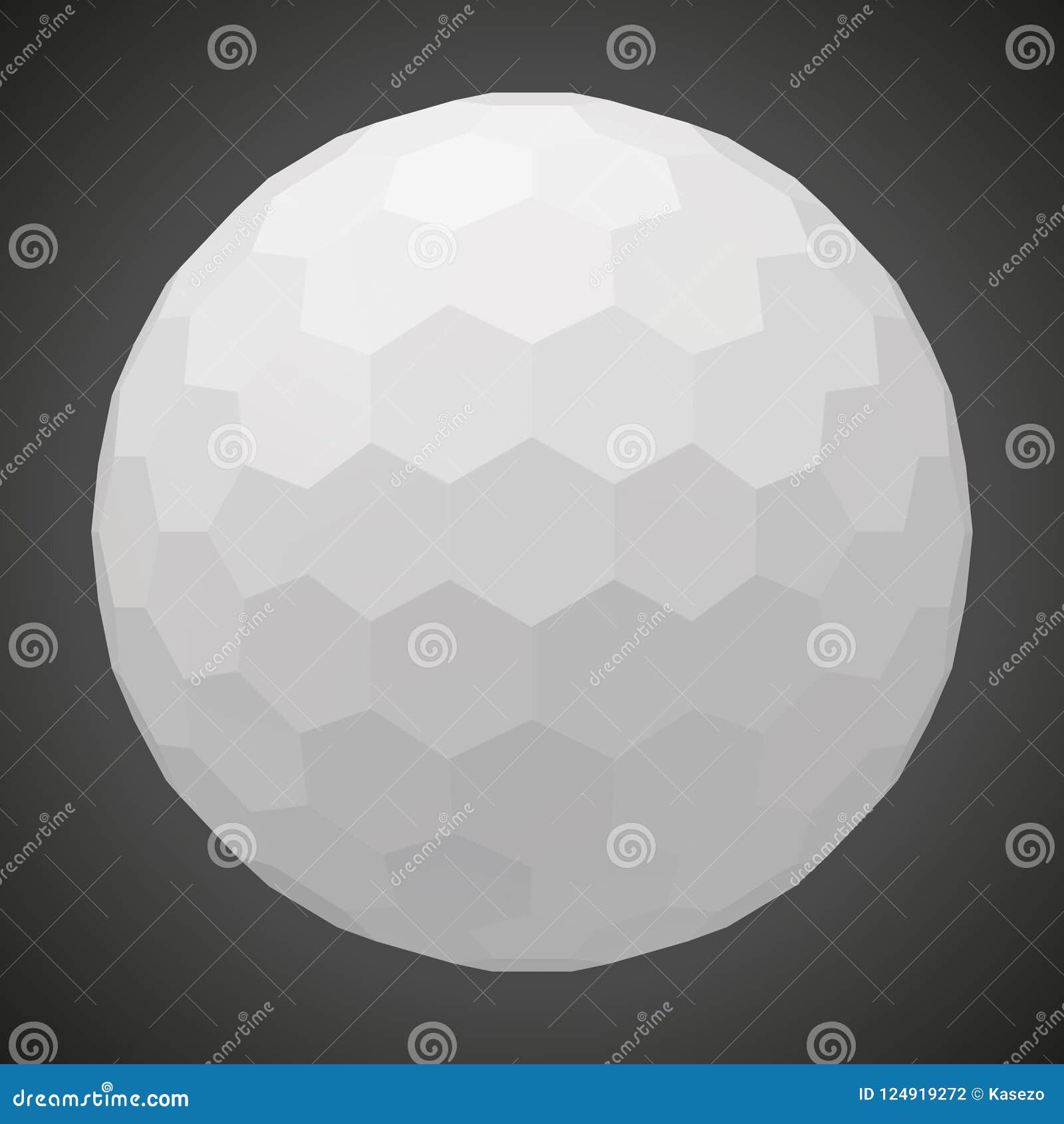 Small Hexagons Forming a Sphere. 3d Style Vector Illustration Stock ...