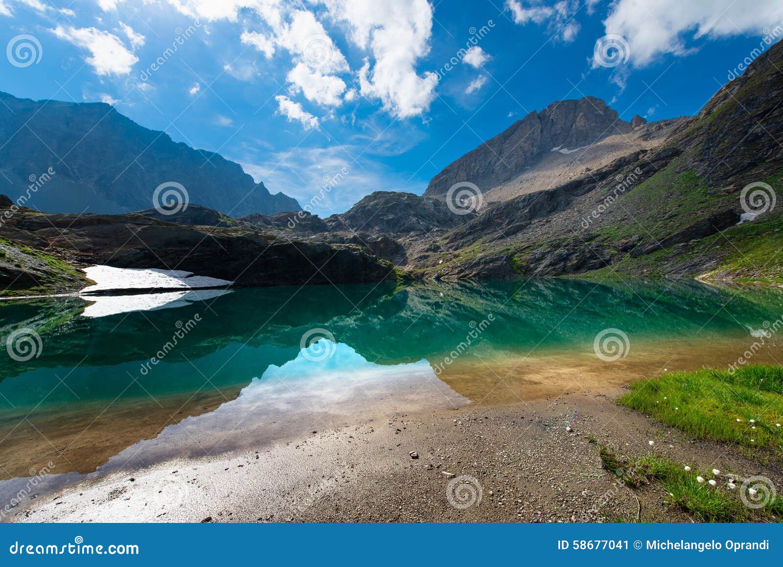 Small high lake stock image. Image of park, lake, hiking - 58677041