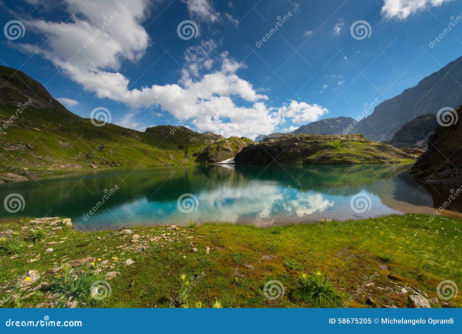 Small high mountain lake stock image. Image of scenic - 58675205