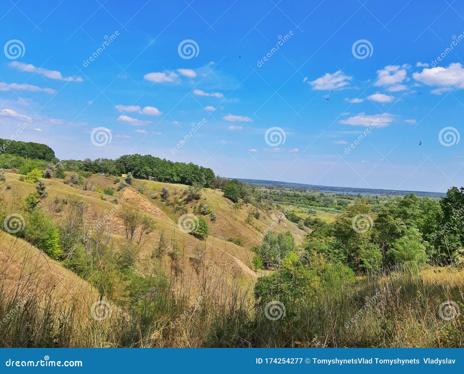 Small Hill and Beatiful Sky Stock Image - Image of natureofukraine ...