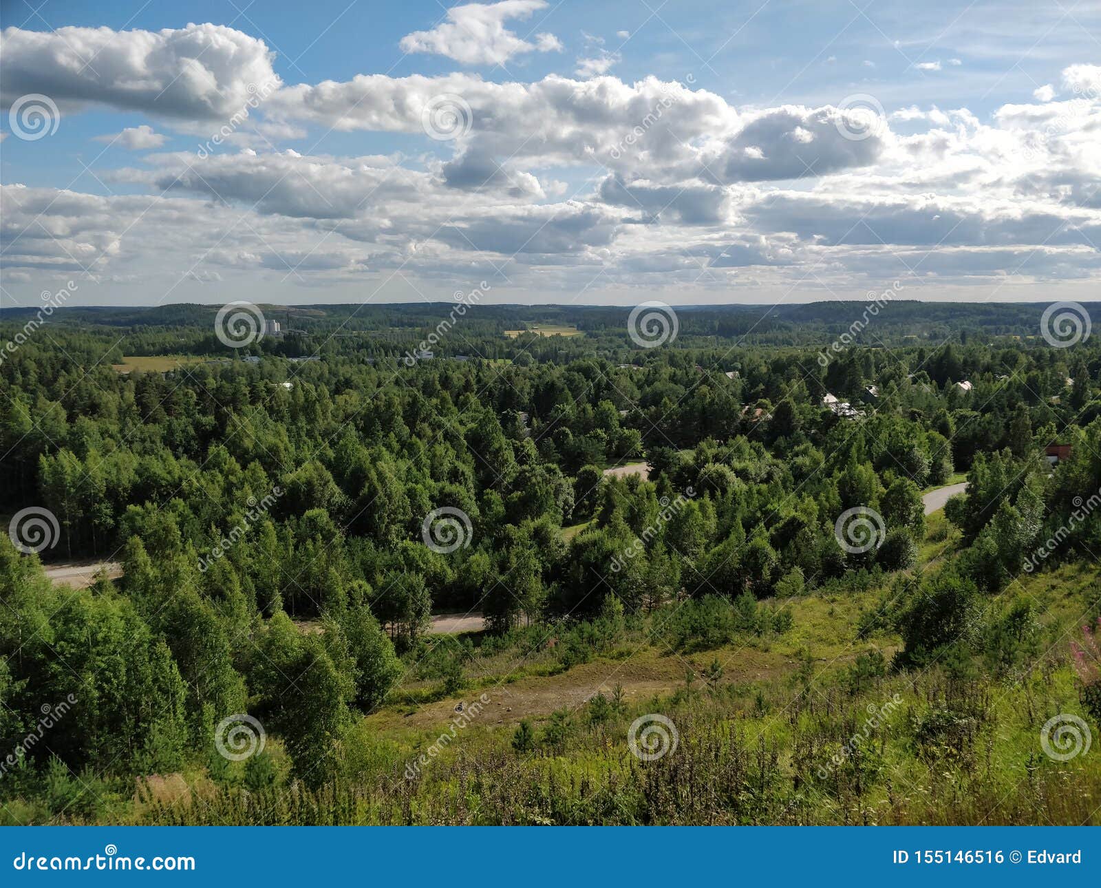 Small Hill with a Big View stock photo. Image of view - 155146516