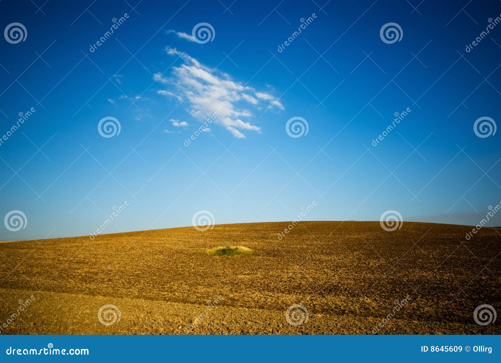 Small hill with blue sky stock image. Image of clear, landscaped - 8645609