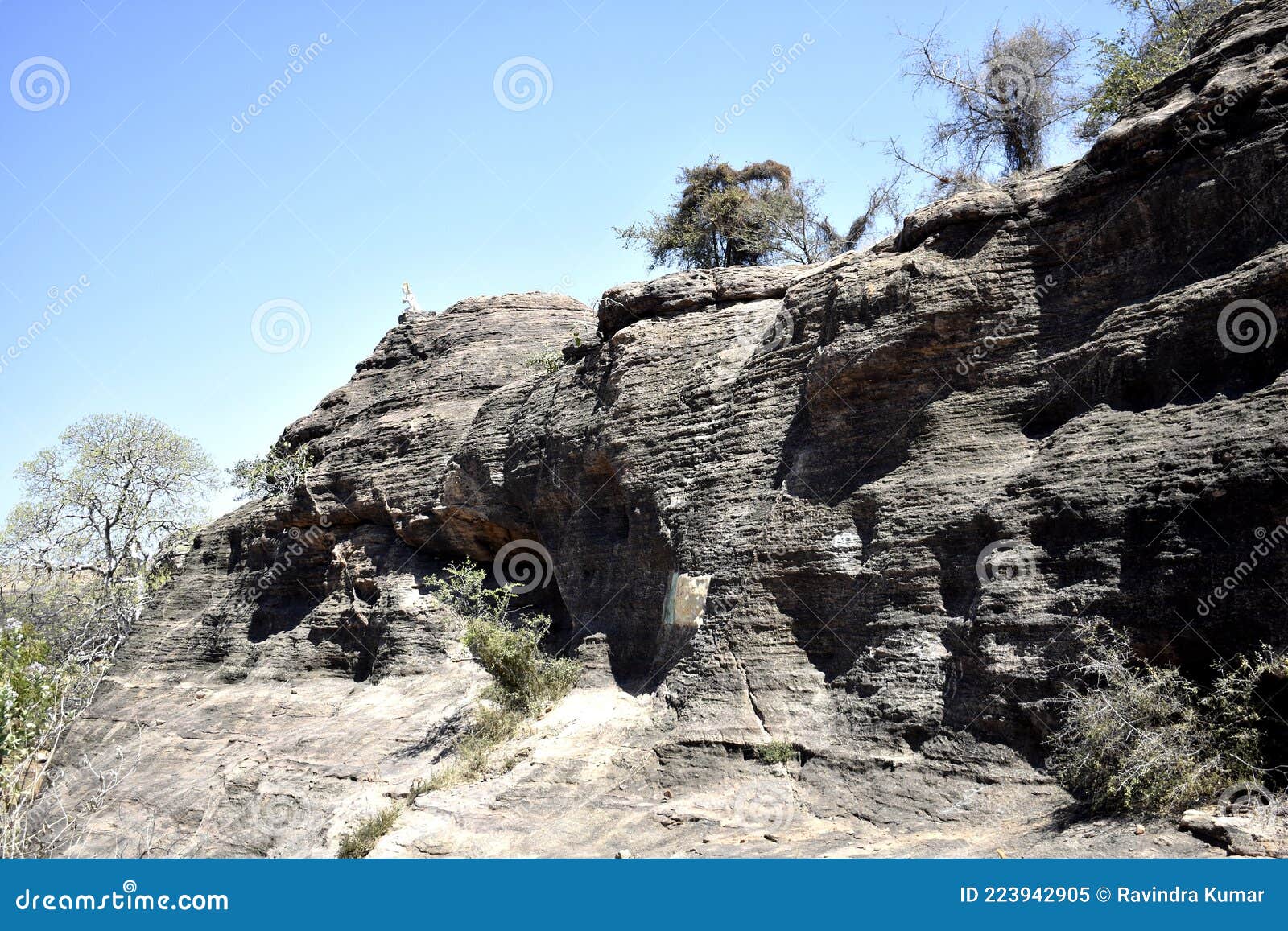 A small hill in a desert stock image. Image of yellow - 223942905