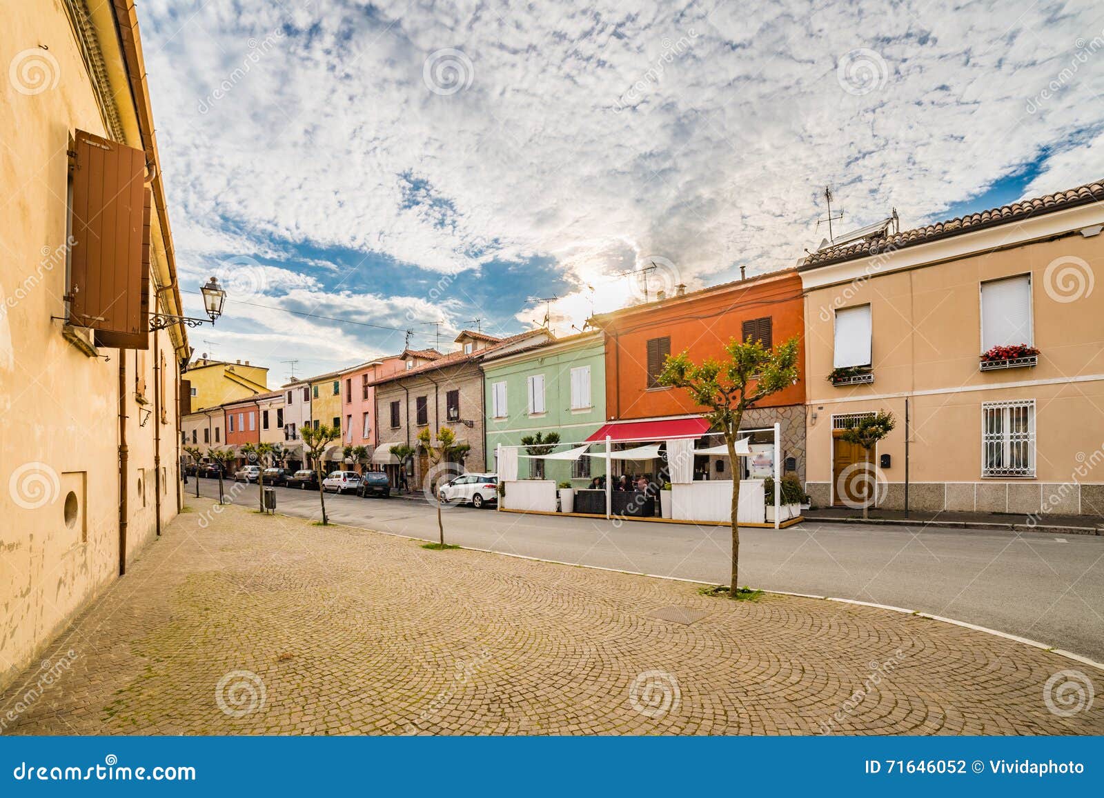 A Small Hilltop Village Streets Stock Photo - Image of houses, village ...