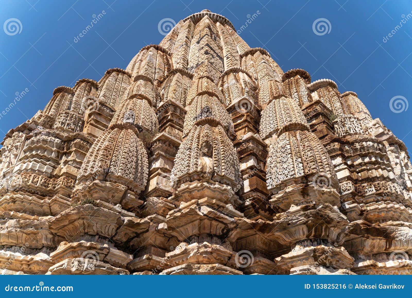 The Small Hindu Temple in India Stock Photo - Image of breaks, building ...
