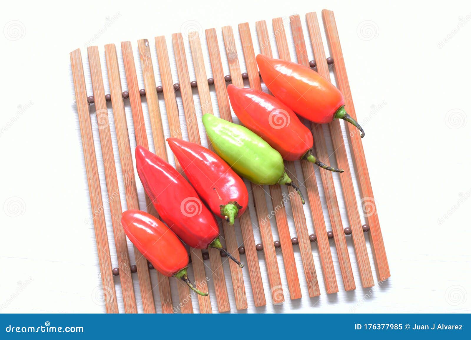 Small Hot Peppers or Various Peppers Stock Image - Image of isolated ...