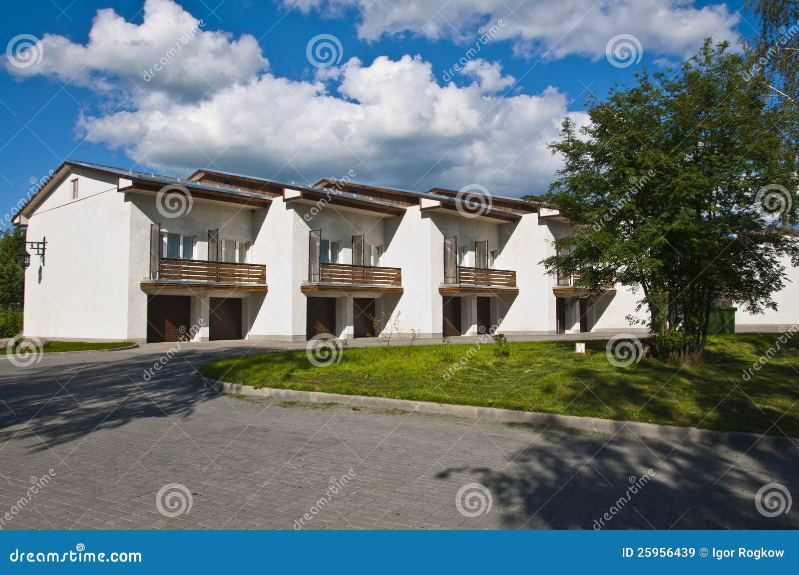 Small Hotel stock image. Image of modern, window, white - 25956439