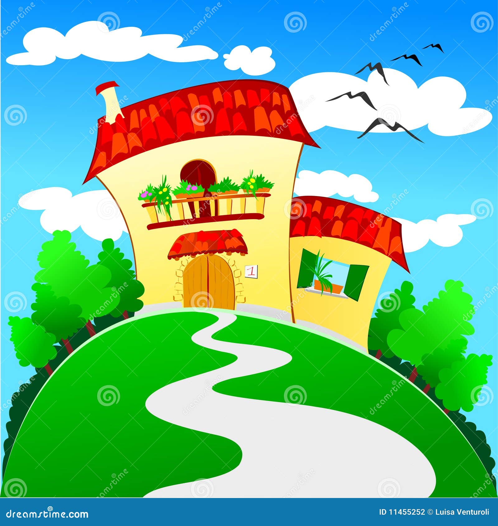 Small house stock vector. Illustration of living, insulated - 11455252