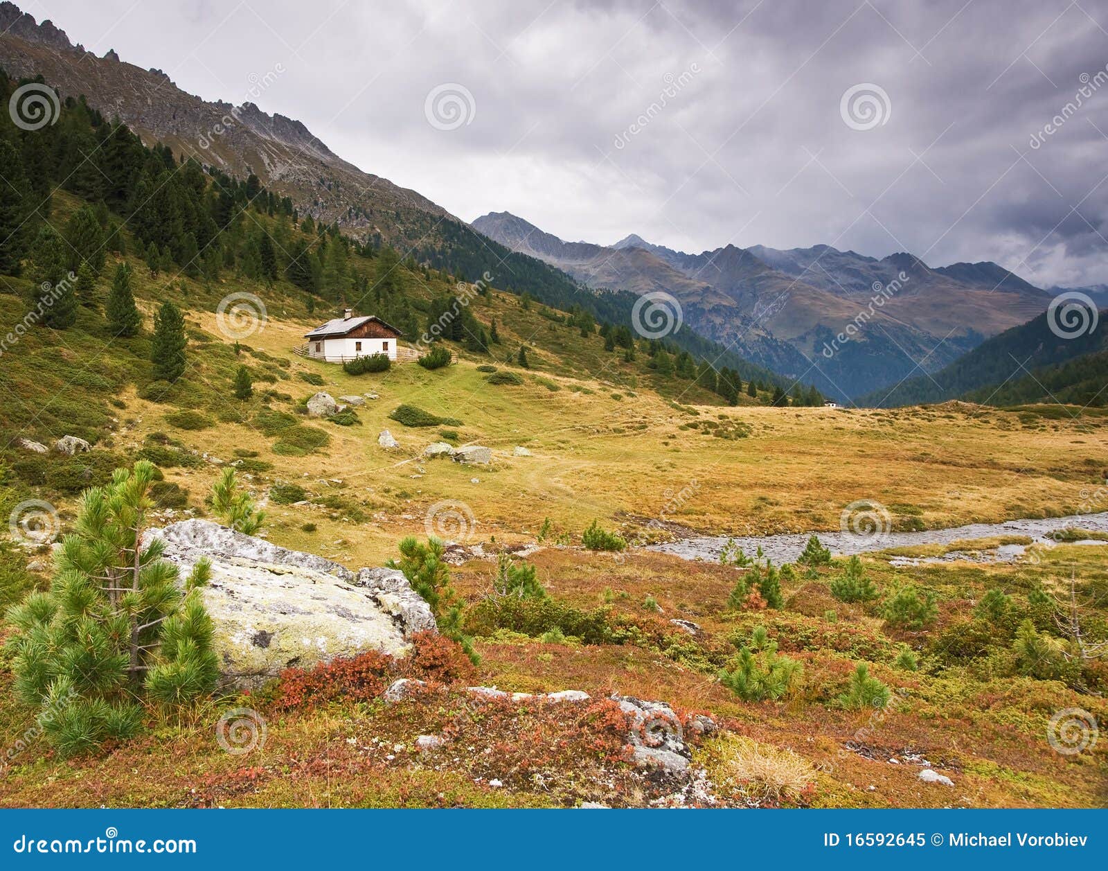 Small house in Alps stock image. Image of culture, european - 16592645