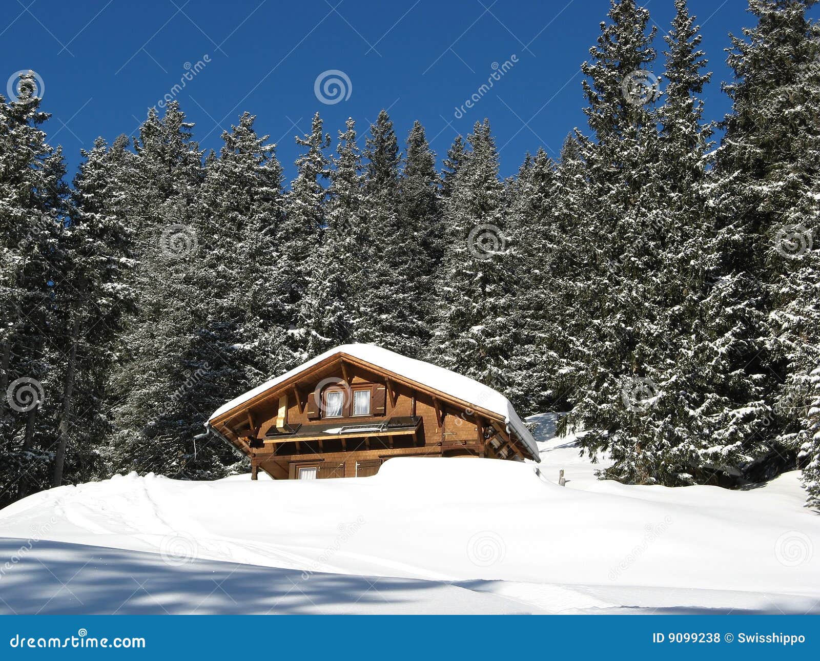 Small house in alps stock photo. Image of retreats, mountain - 9099238