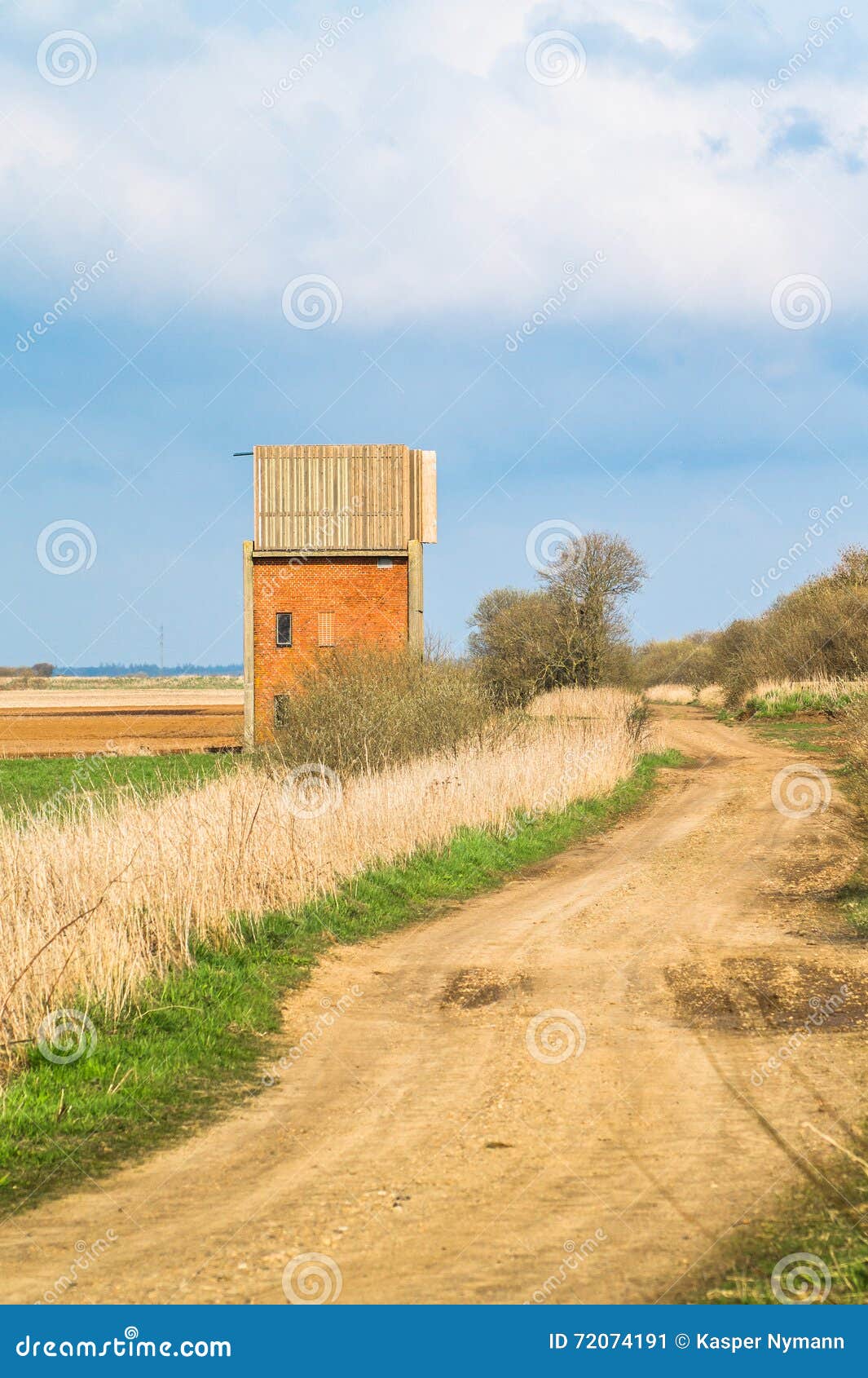Small House by a Countryside Road Stock Image - Image of beautiful ...