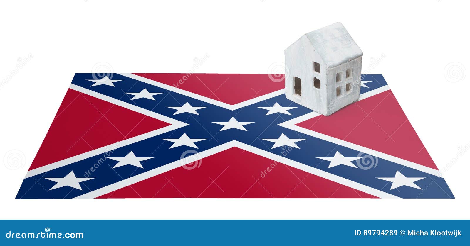 Small House on Flag - Confederate Flag Stock Image - Image of classic ...