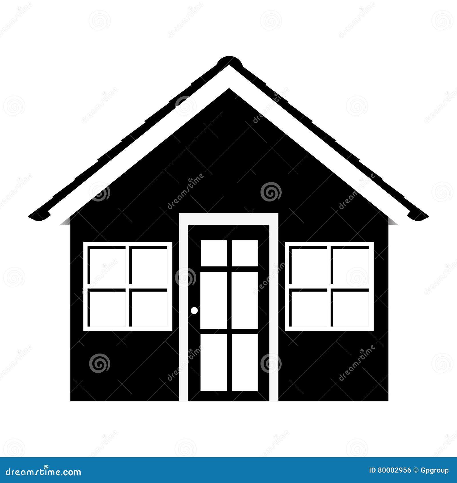 Small house icon image stock vector. Illustration of sign - 80002956